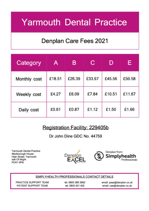 Denplan | Yarmouth Dental Practice